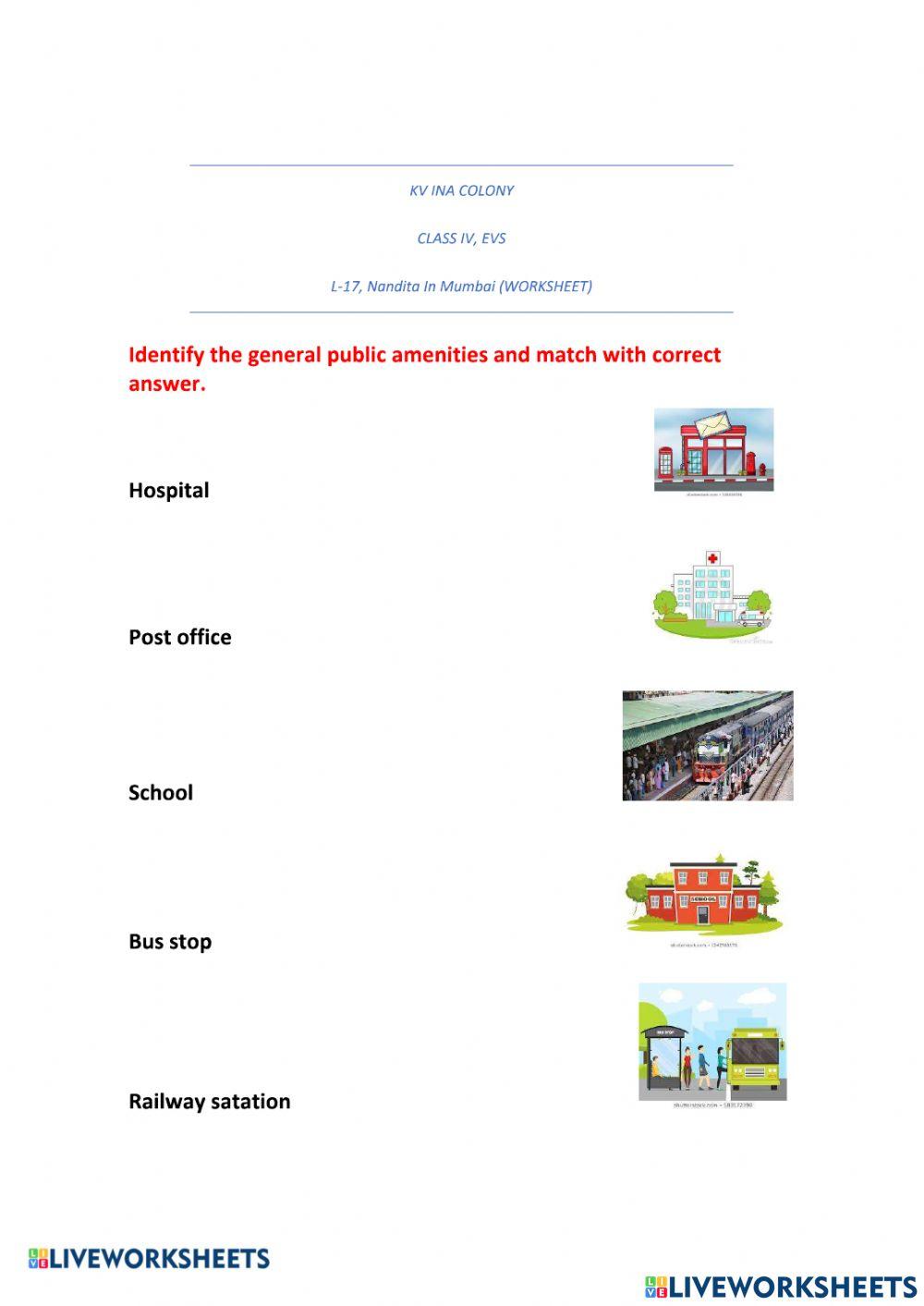 Matching Places 0259 | gamnguyen | Live Worksheets