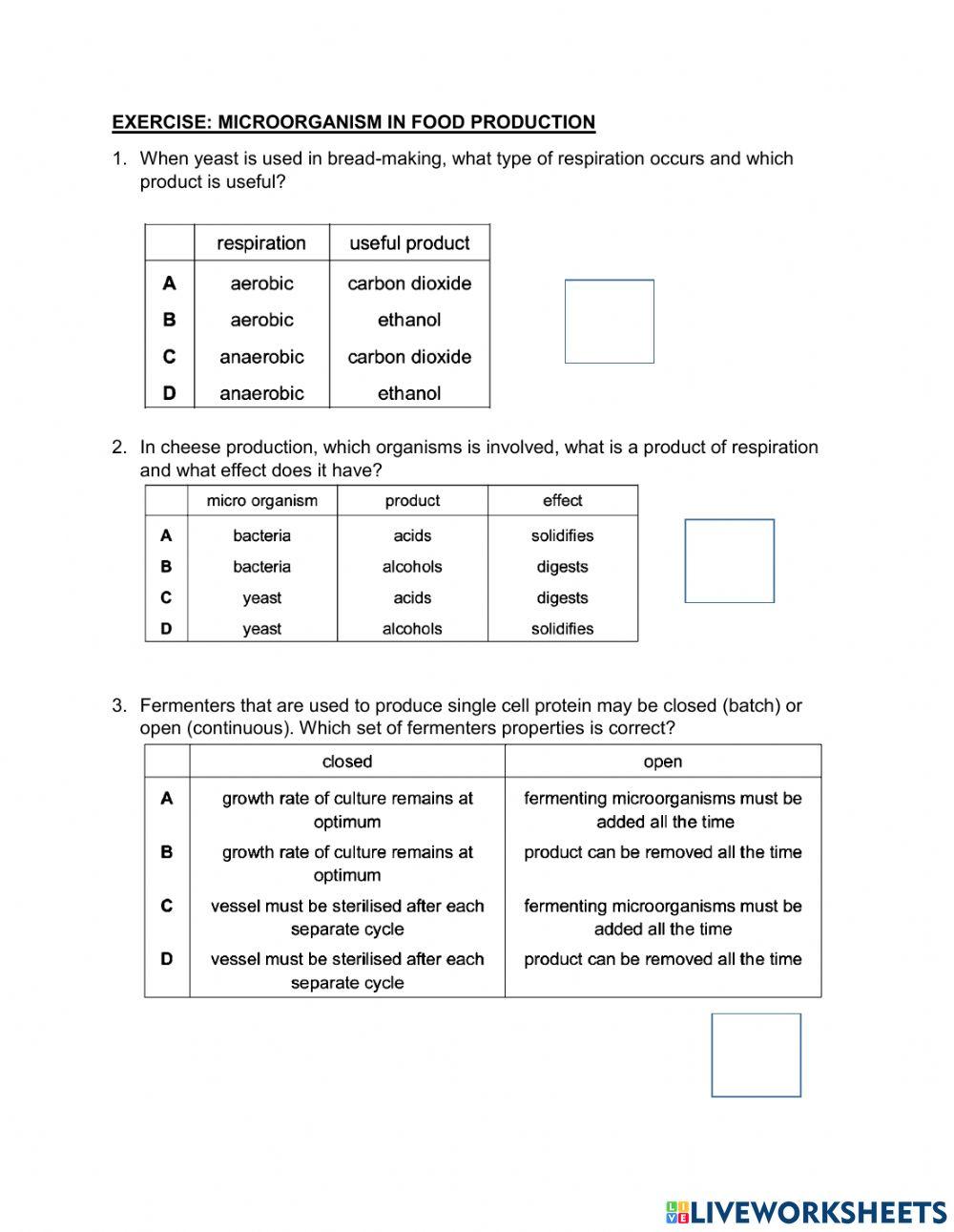 Microorganisms … | Free Interactive Worksheets | 1342910