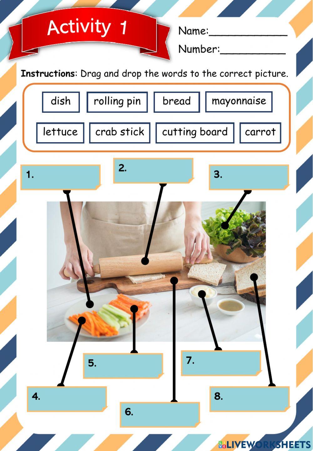 Project Activity 1 worksheet | Live Worksheets