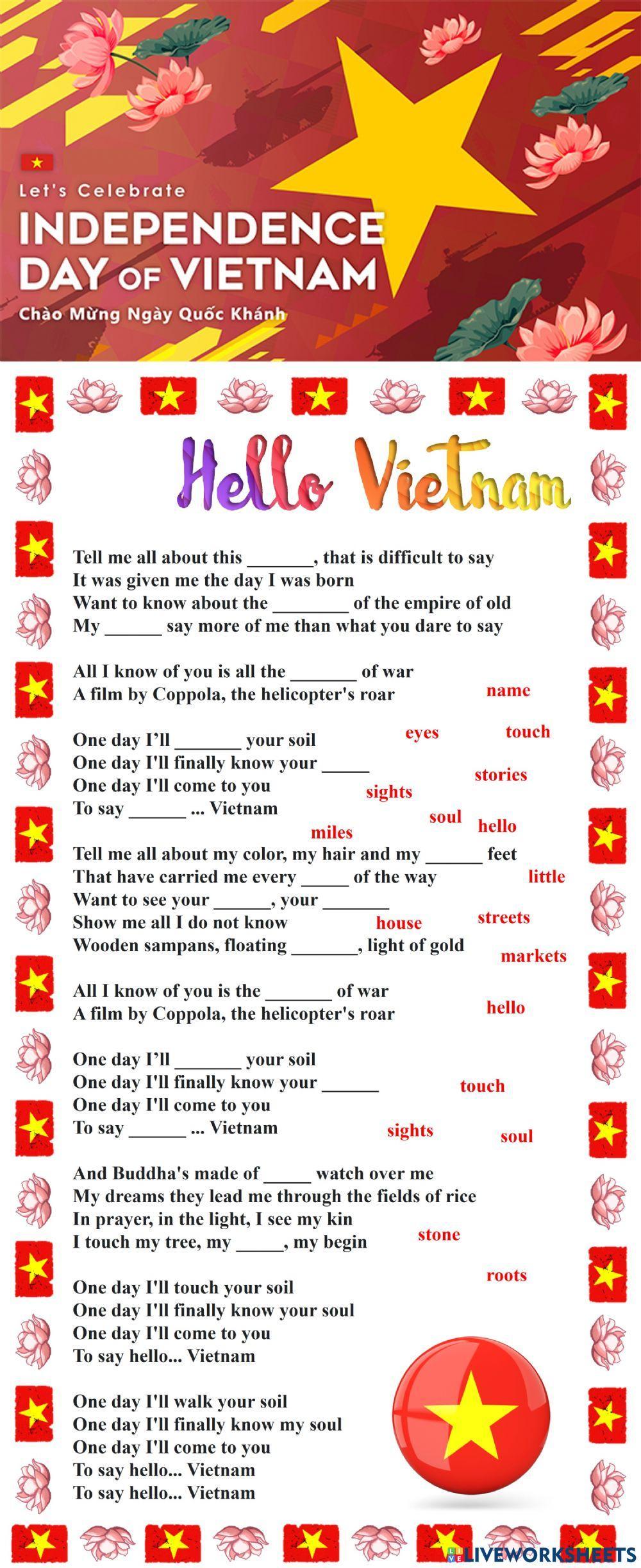 1343362 | Hello Vietnam - Lyrics | HoCongThanhYDL