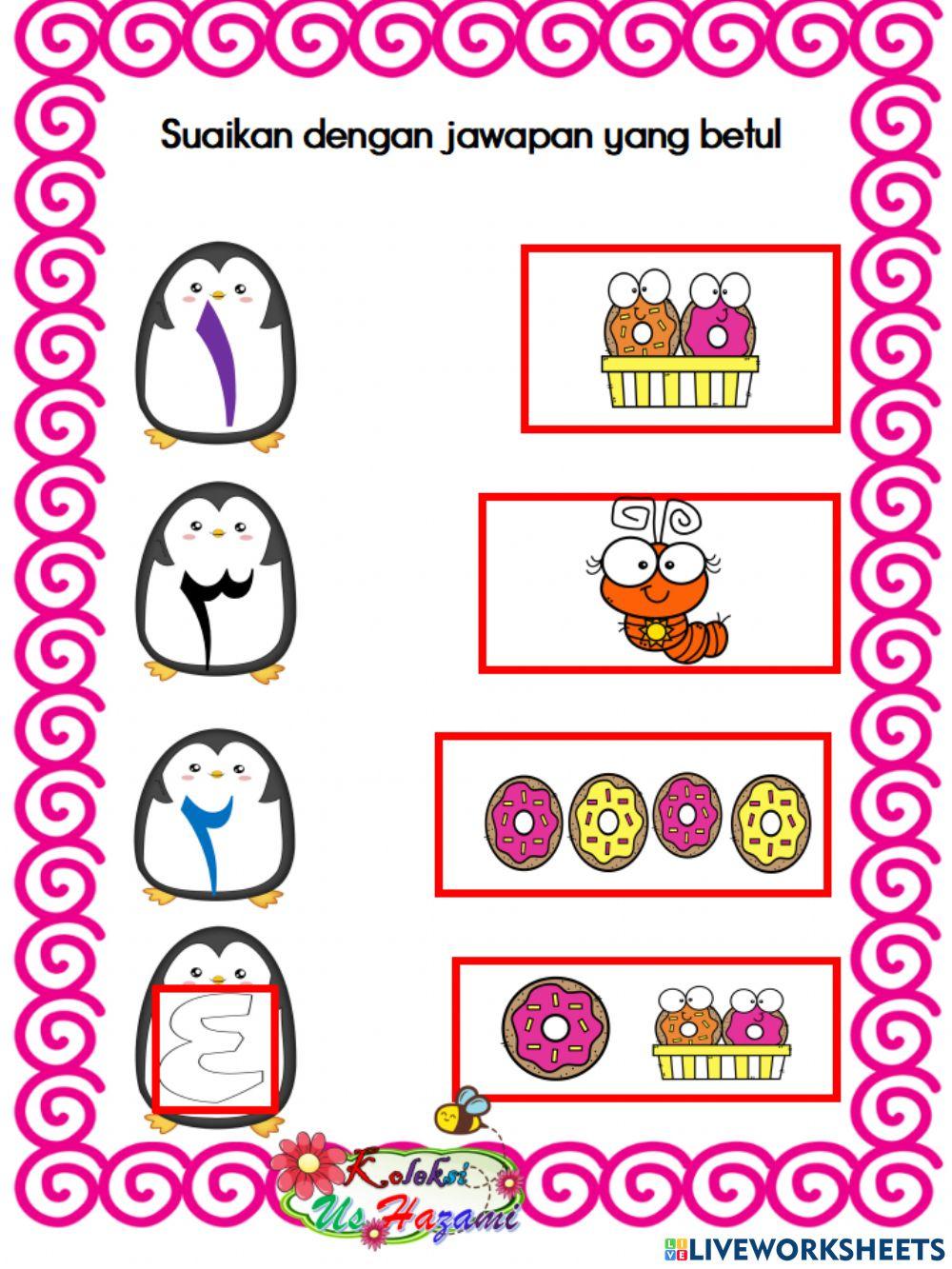 Bahasa Arab Number worksheet | Live Worksheets