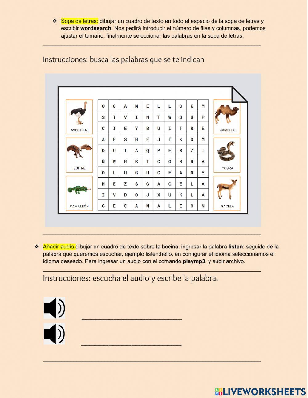 Tutorial | Free Interactive Worksheets | 5170903