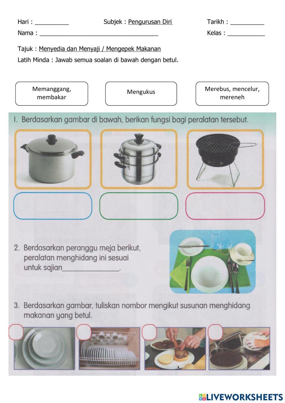 1415049 | Pengurusan diri ppki - peralatan dapur