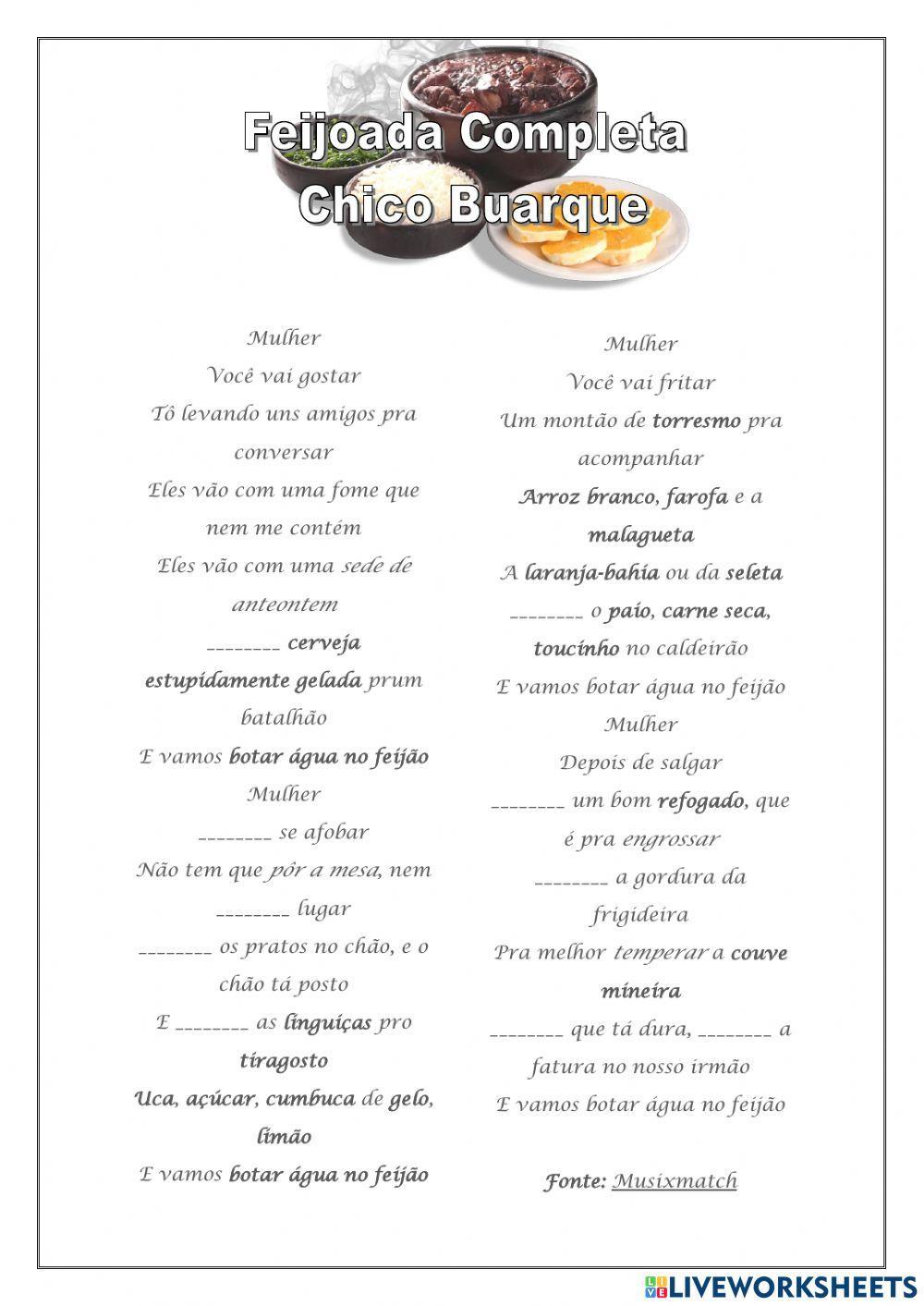 feijoada completa chico