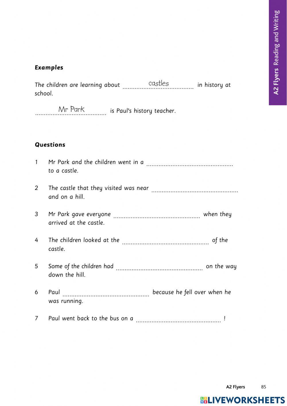 Flyers - Readin… | Free Interactive Worksheets | 4219650