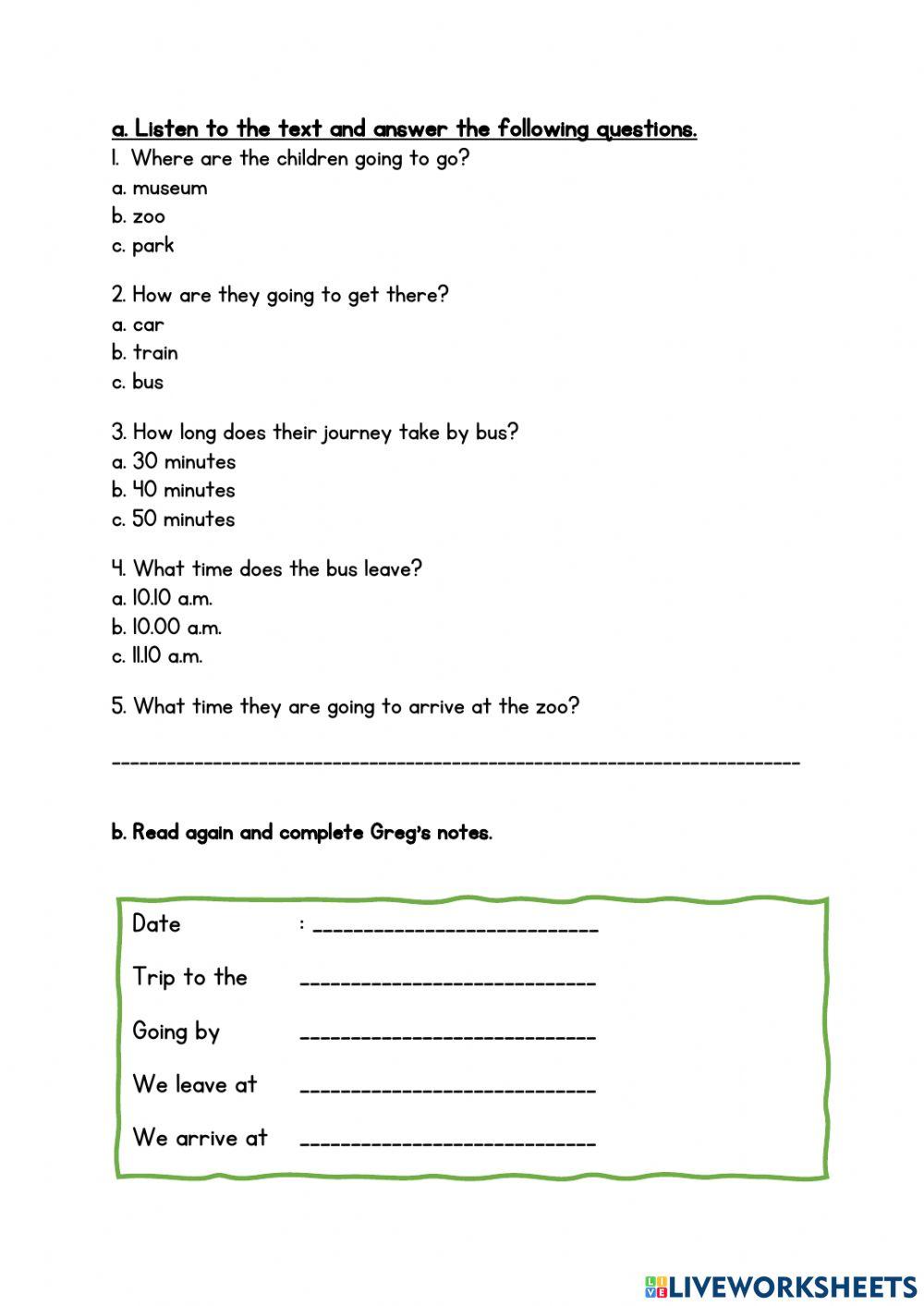 English Year 4 online activity for Year 4 | Live Worksheets