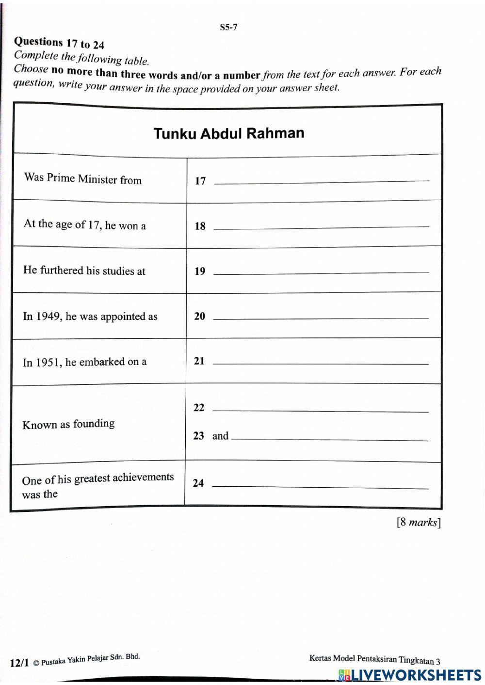 Pt3 test 1-2 | Free Interactive Worksheets | 1416367
