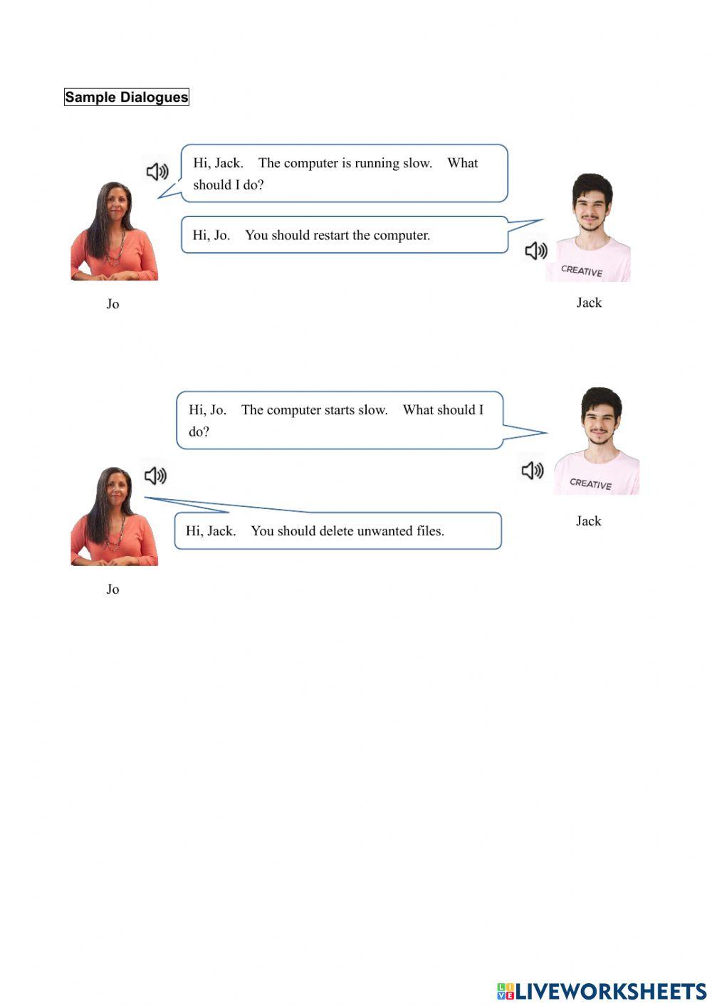 3941805 | Listen Revision Package I - Sample Dialogue