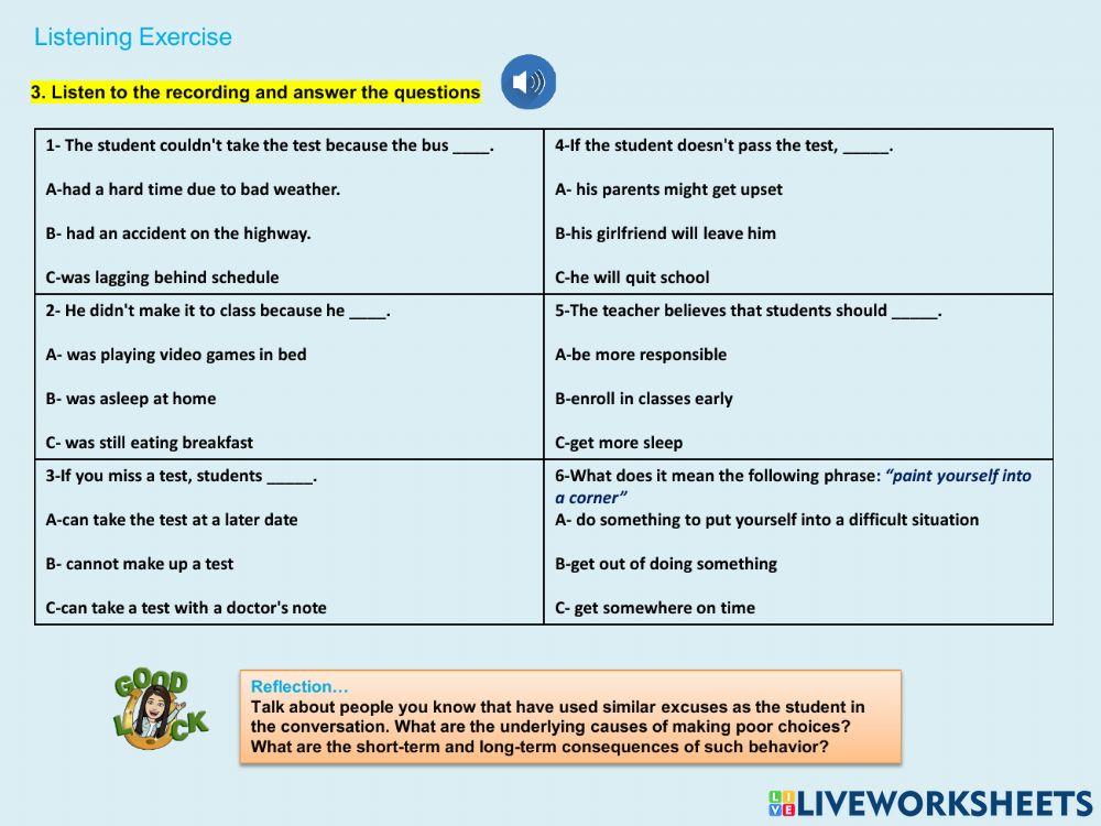 MARJORIE SEPULVEDA LARA | 9th grade-listening 2 1417571