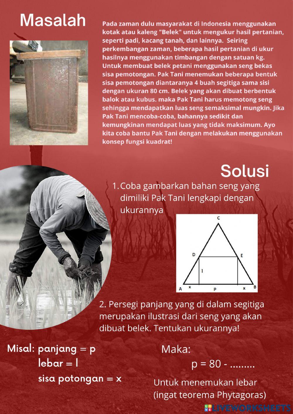 Nilai Maksimum dan Minimum worksheet | Live Worksheets