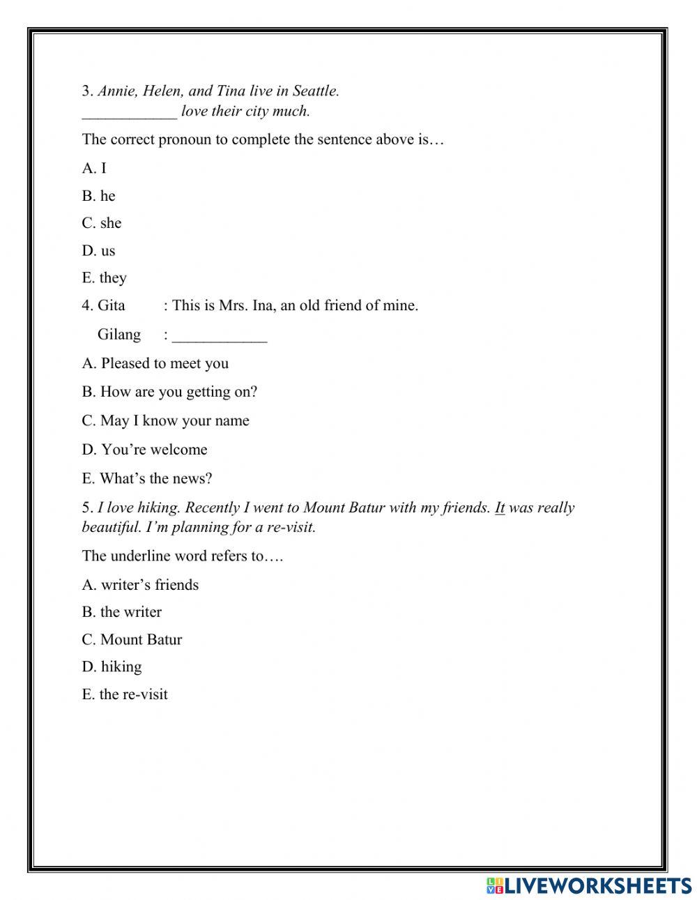 Midterm Exam | Free Interactive Worksheets | 5171853