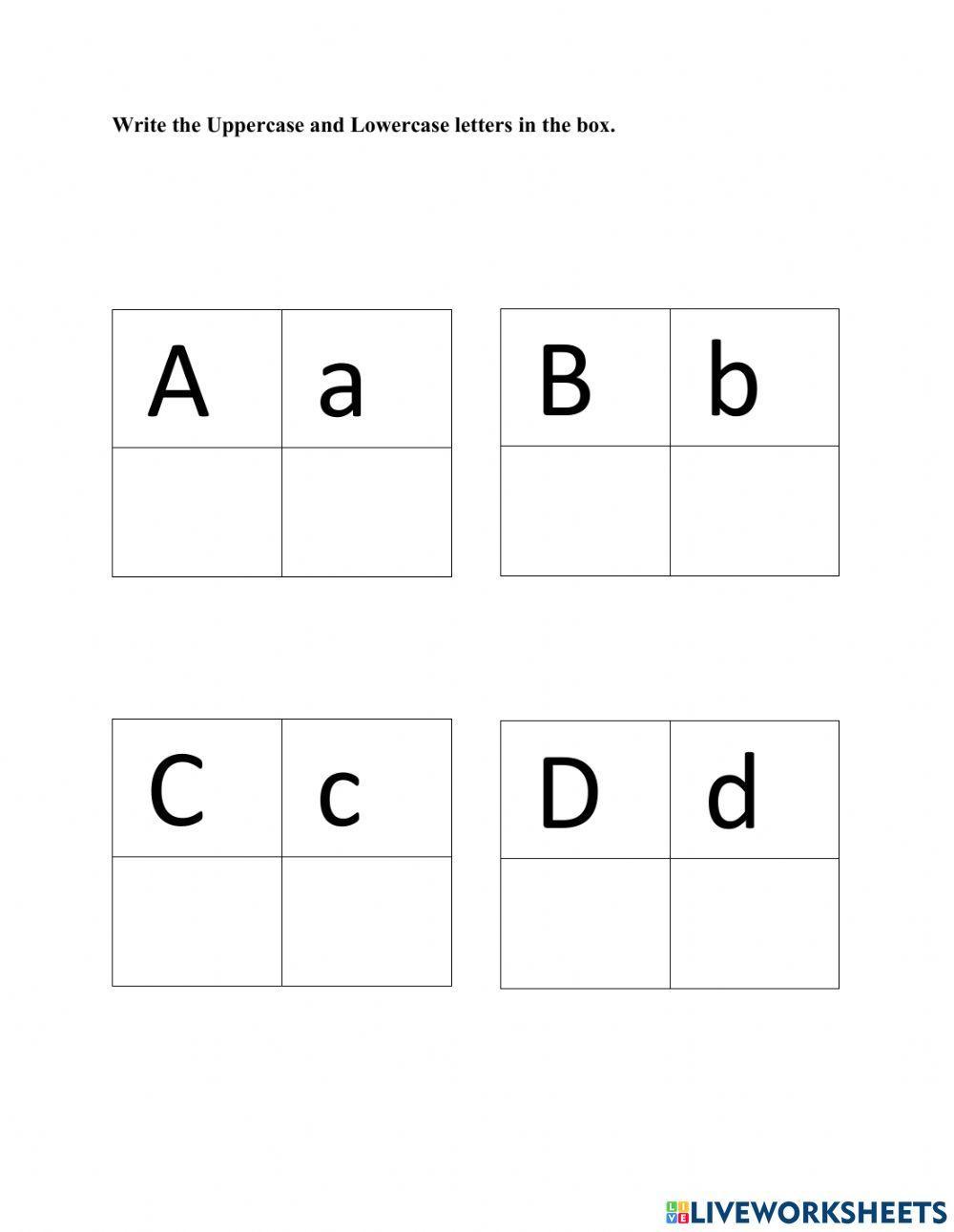 Writting Uppercase and Lowercase 1417690 | Tishalani