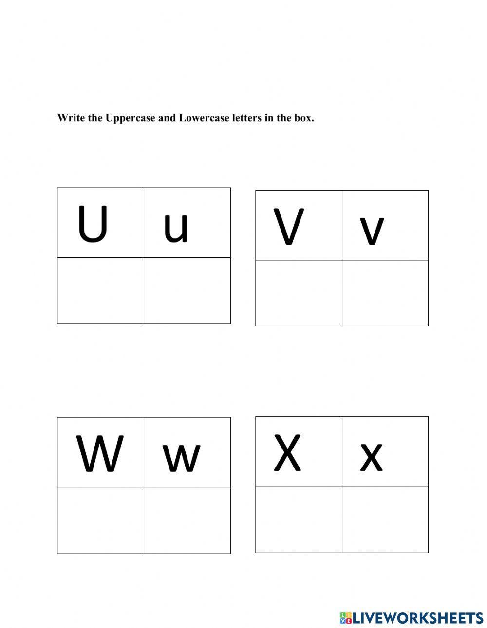 Writting Uppercase and Lowercase 1417690 | Tishalani