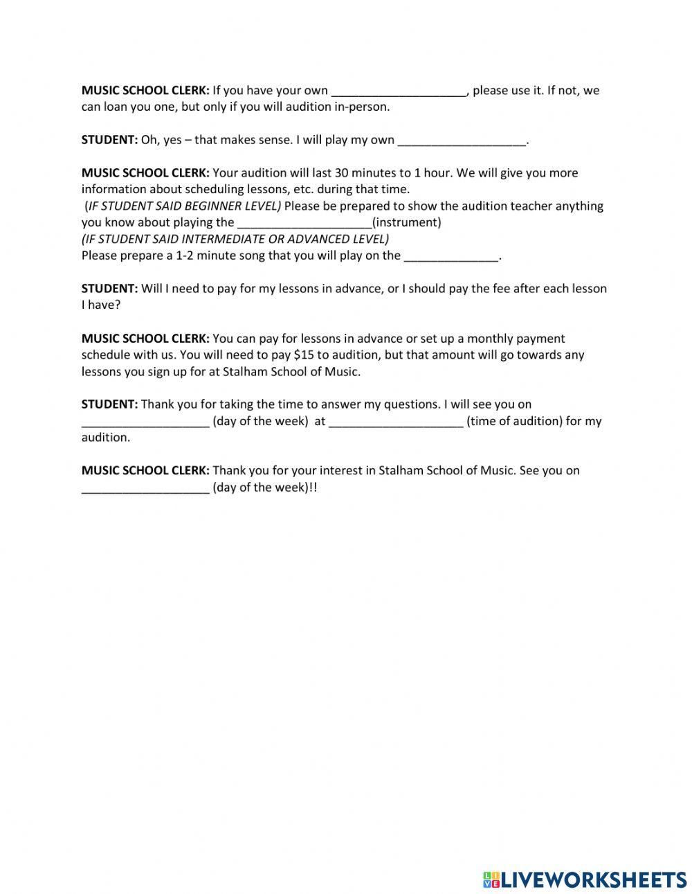 Role play Script Calling For Information Worksheet Live Worksheets role-play-script-calling-for-information-worksheet-live-worksheets