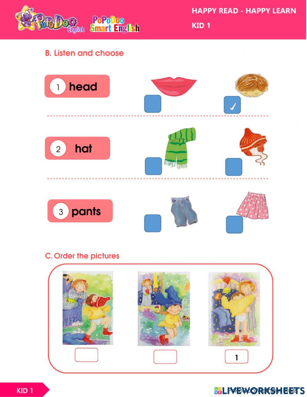 Silly Willy les… | Free Interactive Worksheets | 1418671