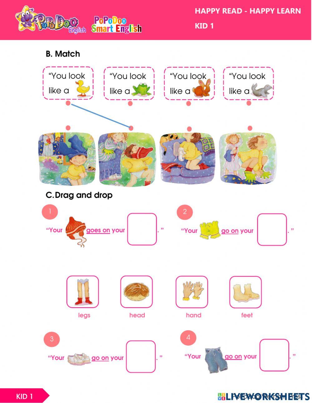 Silly Willy les… | Free Interactive Worksheets | 1418805