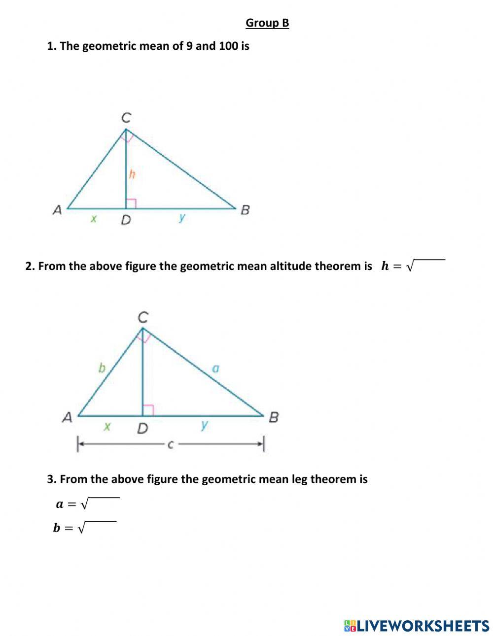 G10 GM GroupB worksheet | Live Worksheets