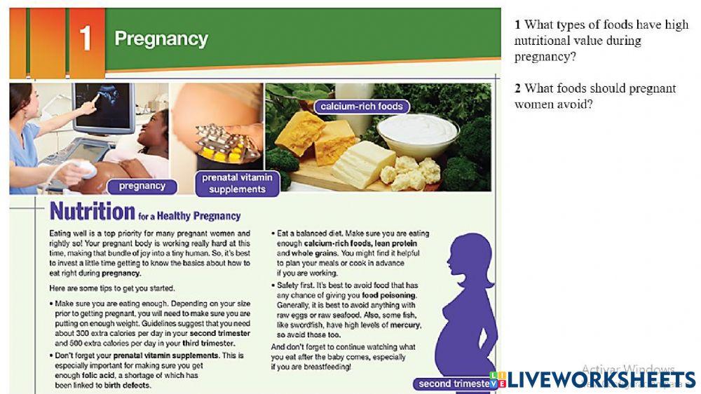 2.1 Pregnancy | Free Interactive Worksheets | 5172487