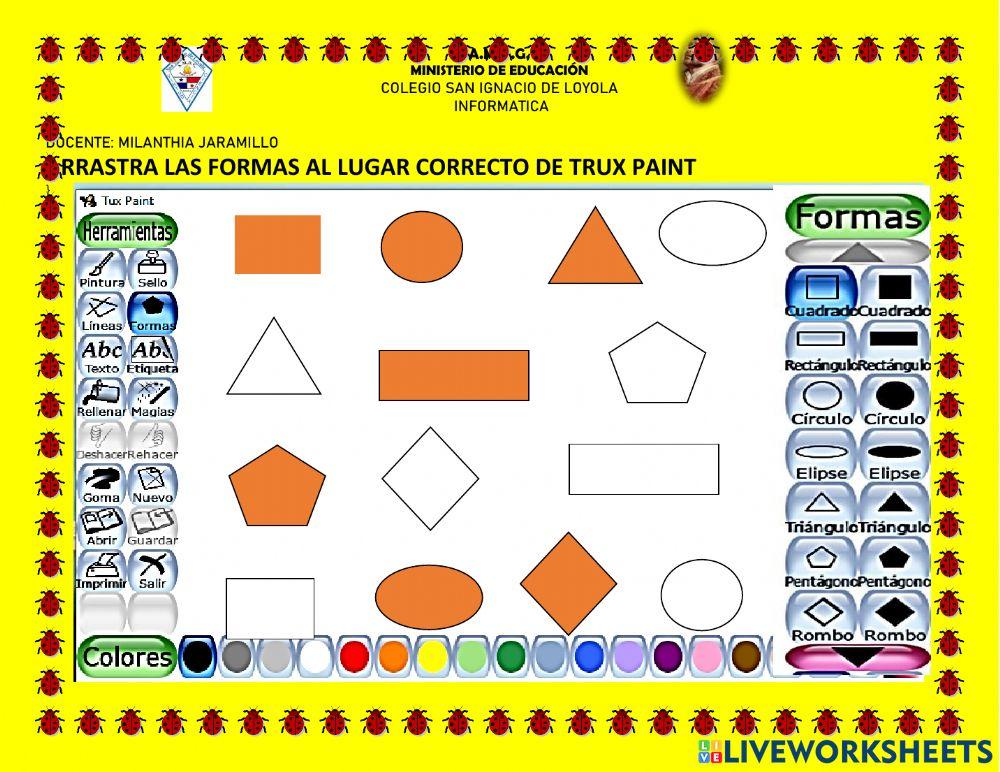 Tux Paint online activity for inicial | Live Worksheets