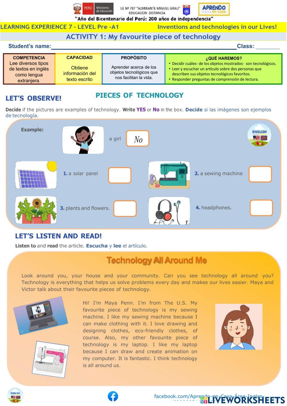 Inventions and … | Free Interactive Worksheets | 1419729