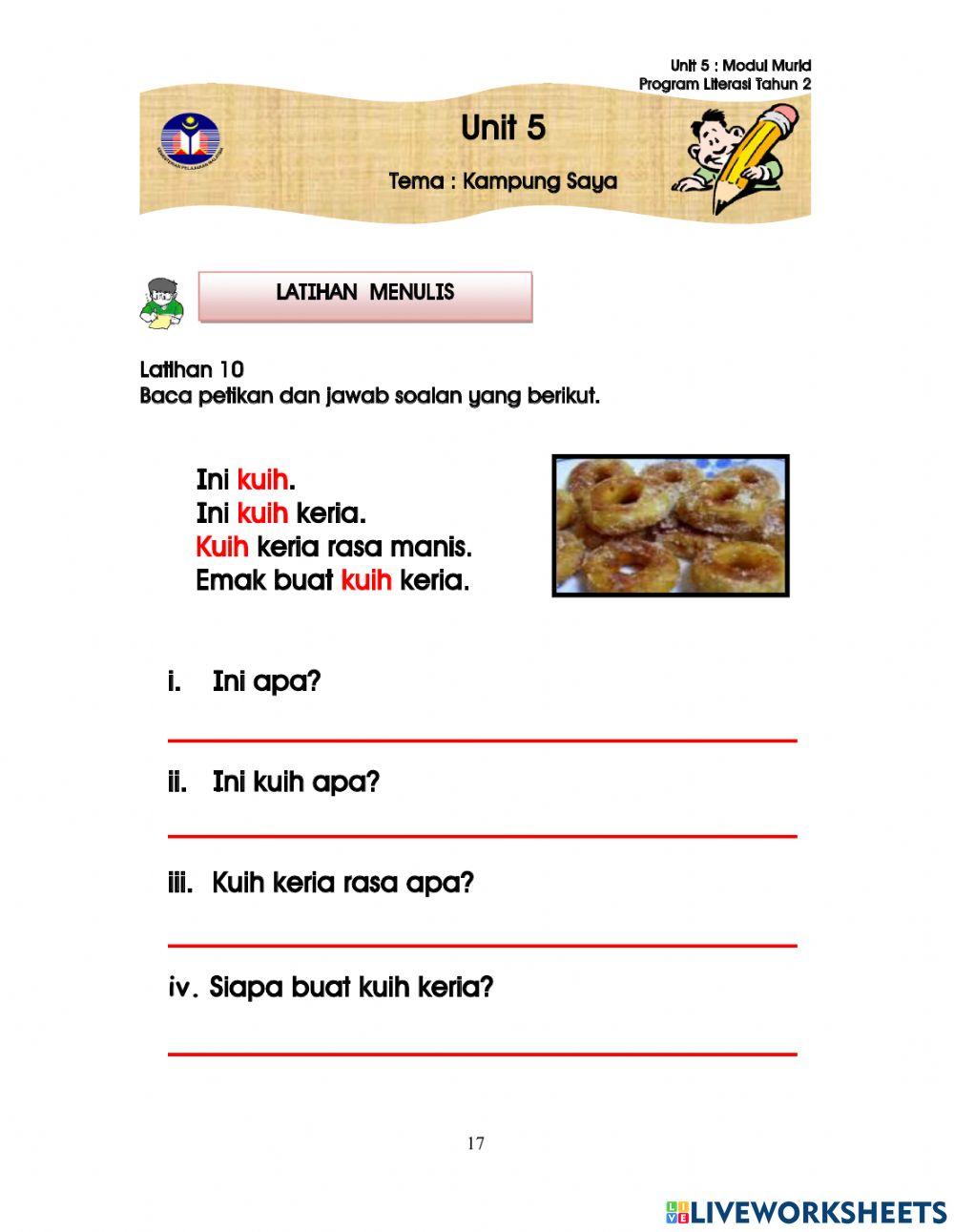 Vokal berganding online exercise for pemulihan khas | Live Worksheets