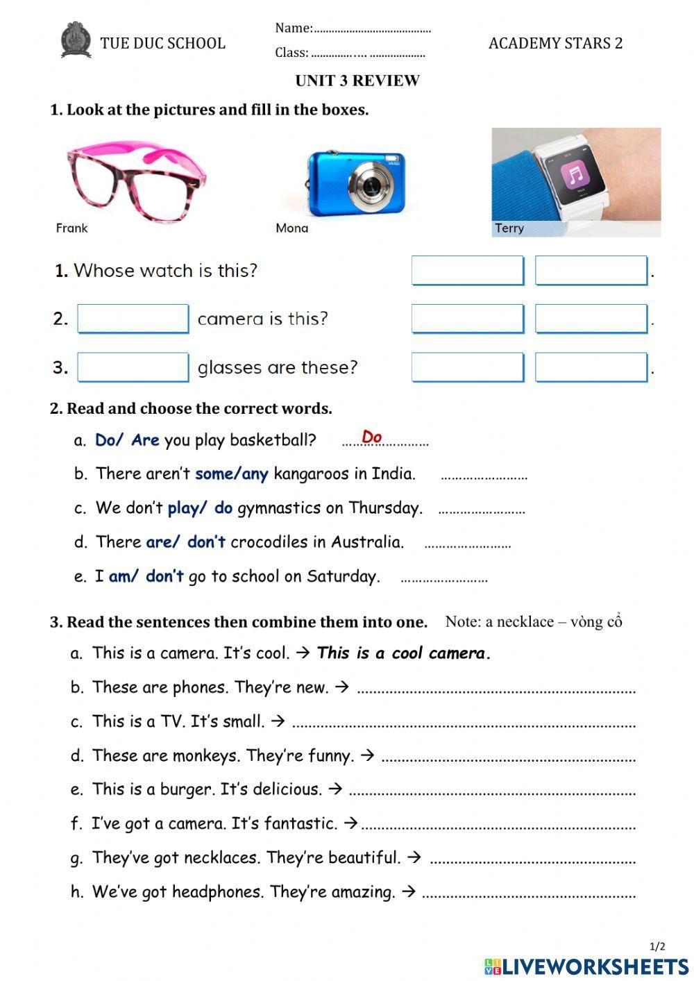 1421246 | As2 - unit 3 - review | Phuonganhnguyen