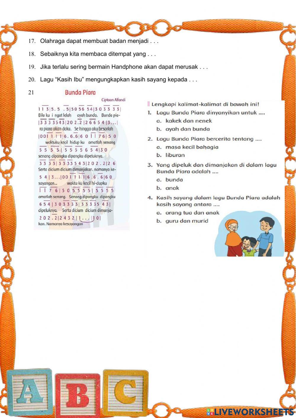 PTS TEMA 2 Termin 1 worksheet | Live Worksheets
