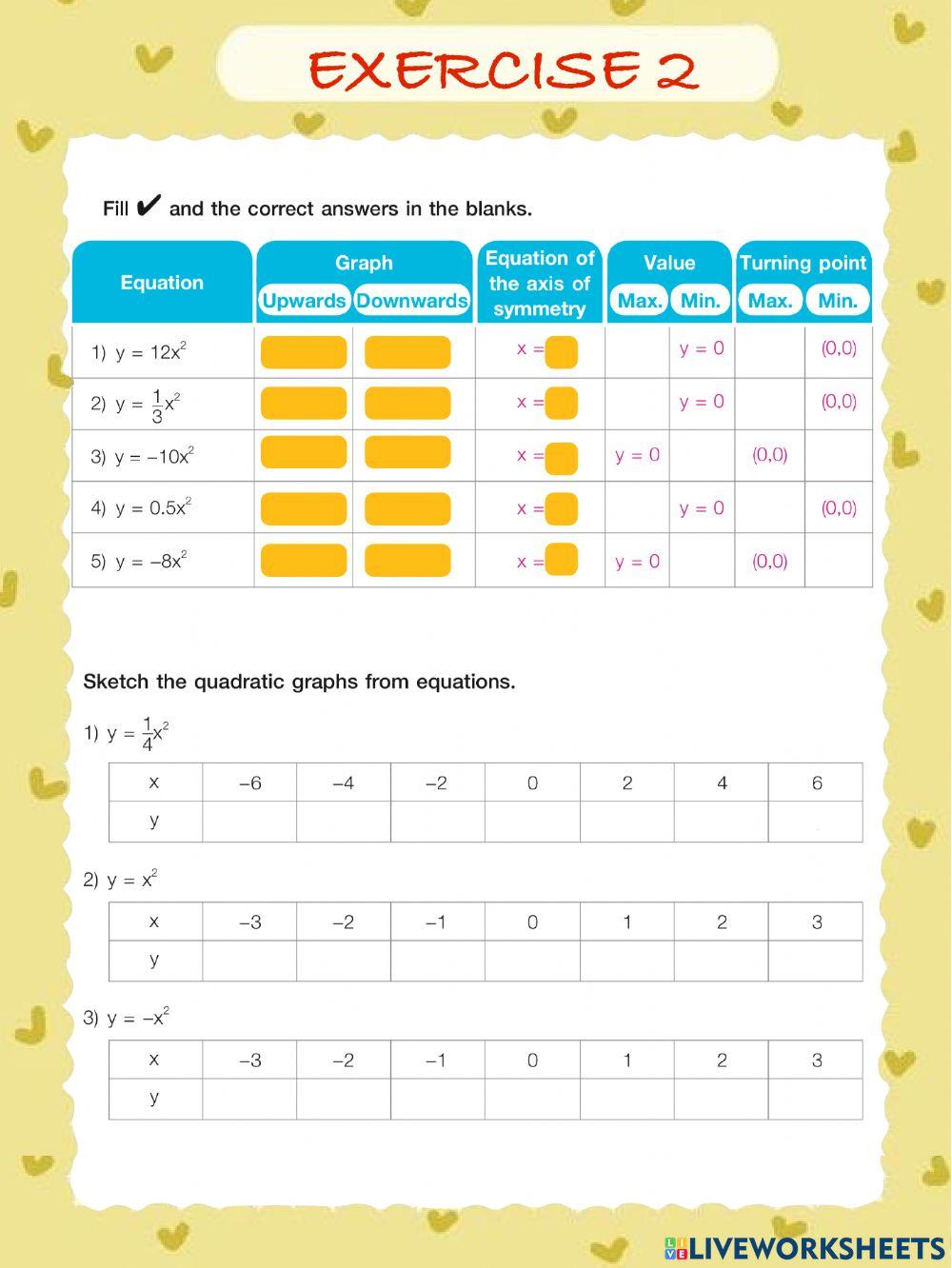 Polynomial | Free Interactive Worksheets | 1422525