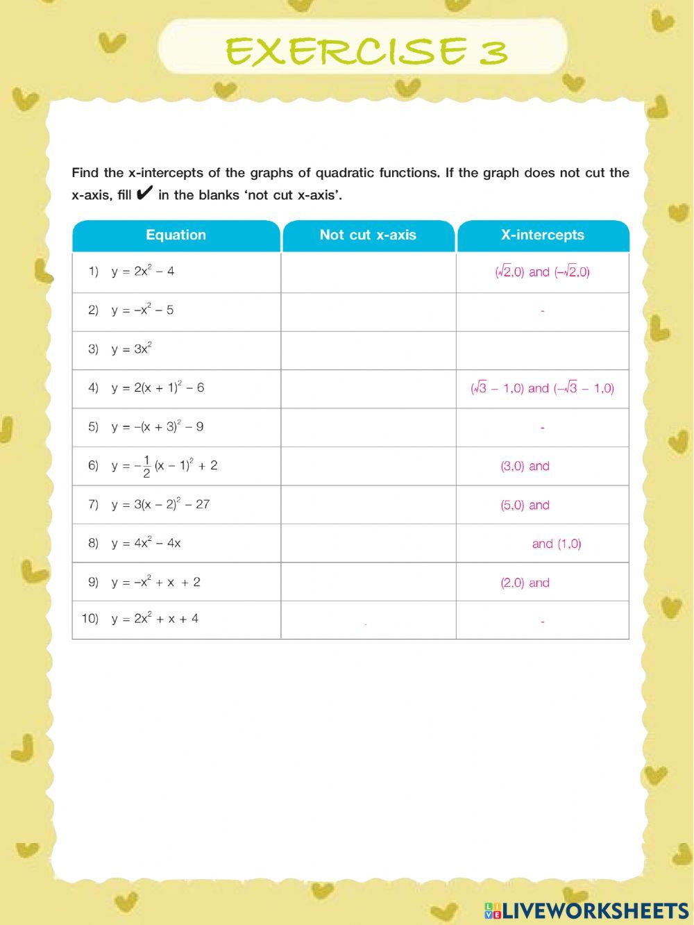 Polynomial | Free Interactive Worksheets | 1422525
