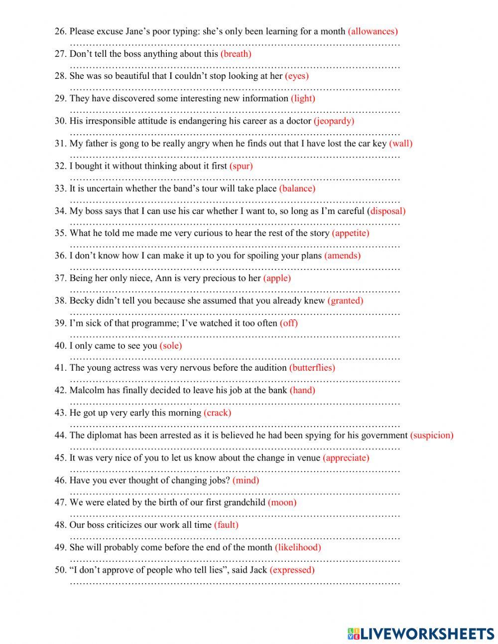 1423796 | Key word transformation practice | lily2810