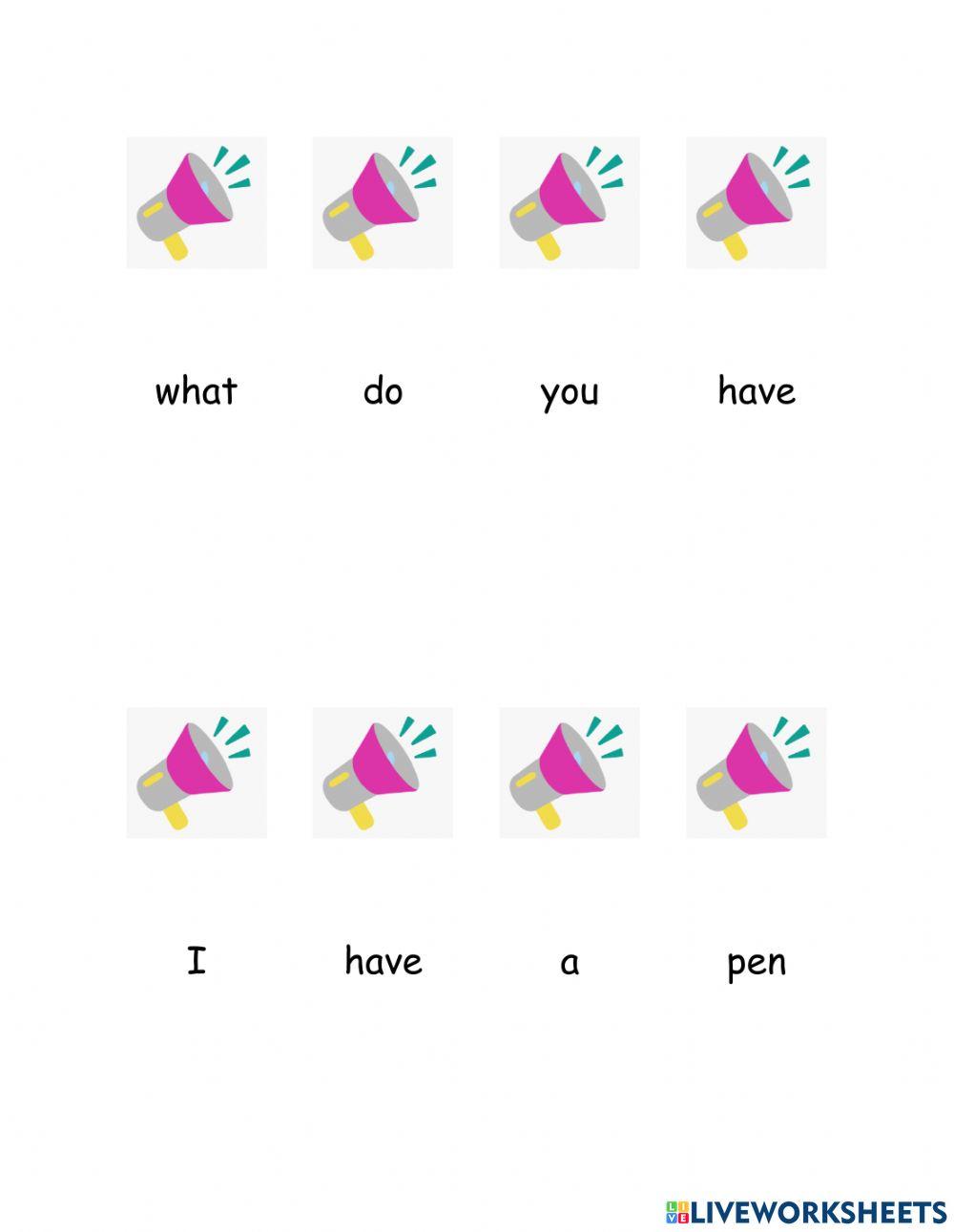 Listen and match online exercise for Starters | Live Worksheets