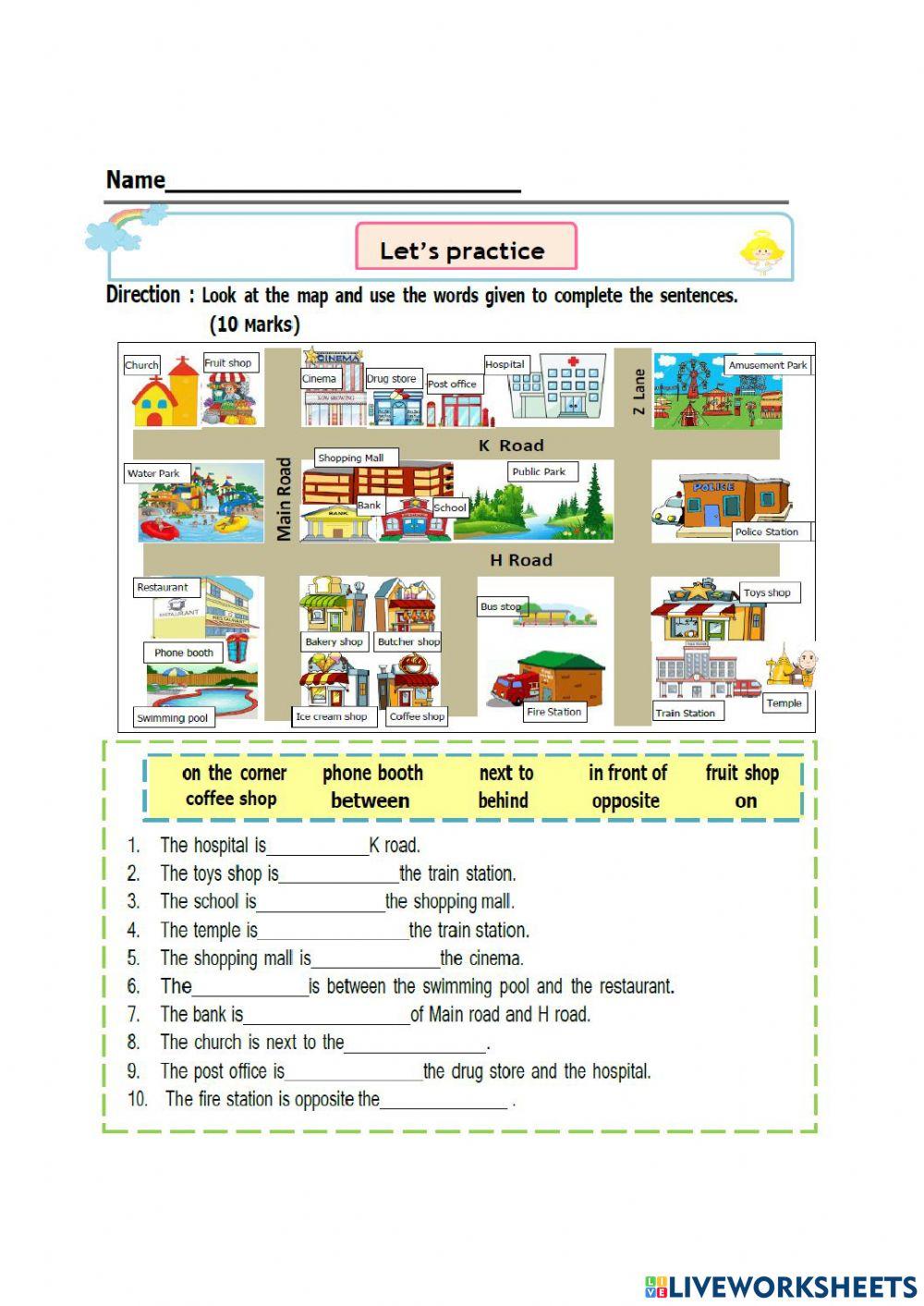 PREPOSITION PLA… | Free Interactive Worksheets | 5174038