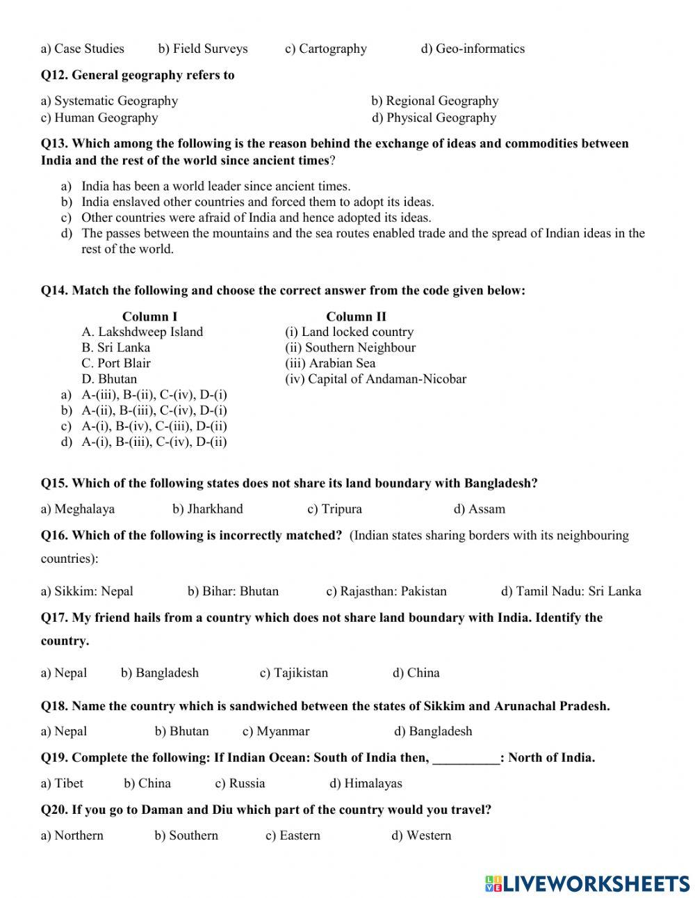 Periodic test 1 | Free Interactive Worksheets | 1424553