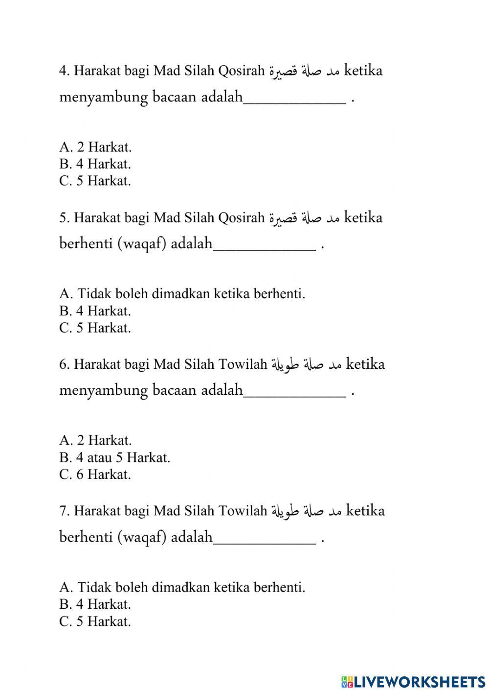 Mad Silah | Free Interactive Worksheets | 1424645