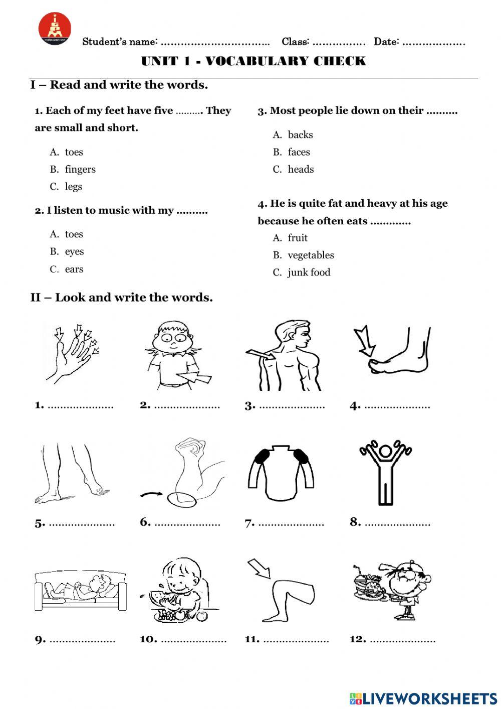 Grade 4-IEGbooklet-Week 3-VocabReview worksheet | Live Worksheets