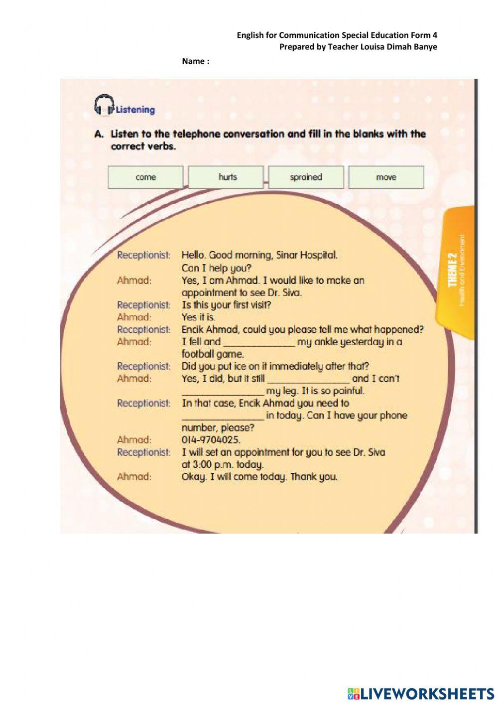 Medical breakthrough | Live Worksheets