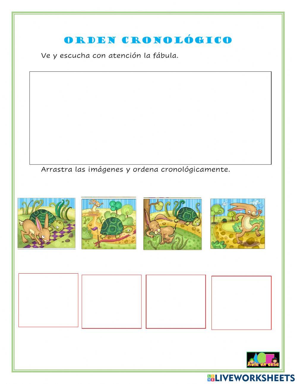 Orden cronológi… | Free Interactive Worksheets | 1425162