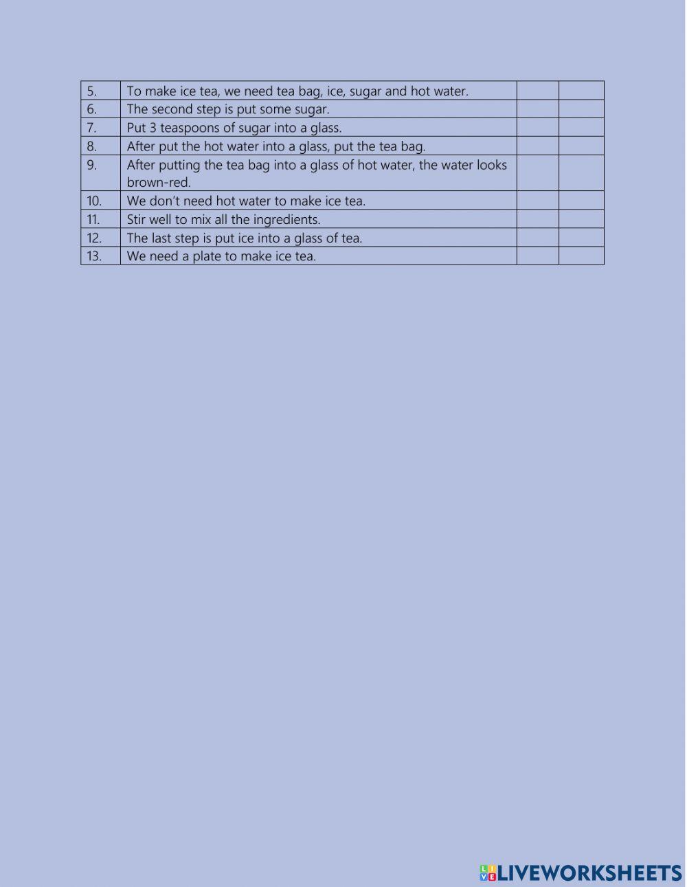 True - False | LiveWorksheets | 1425344