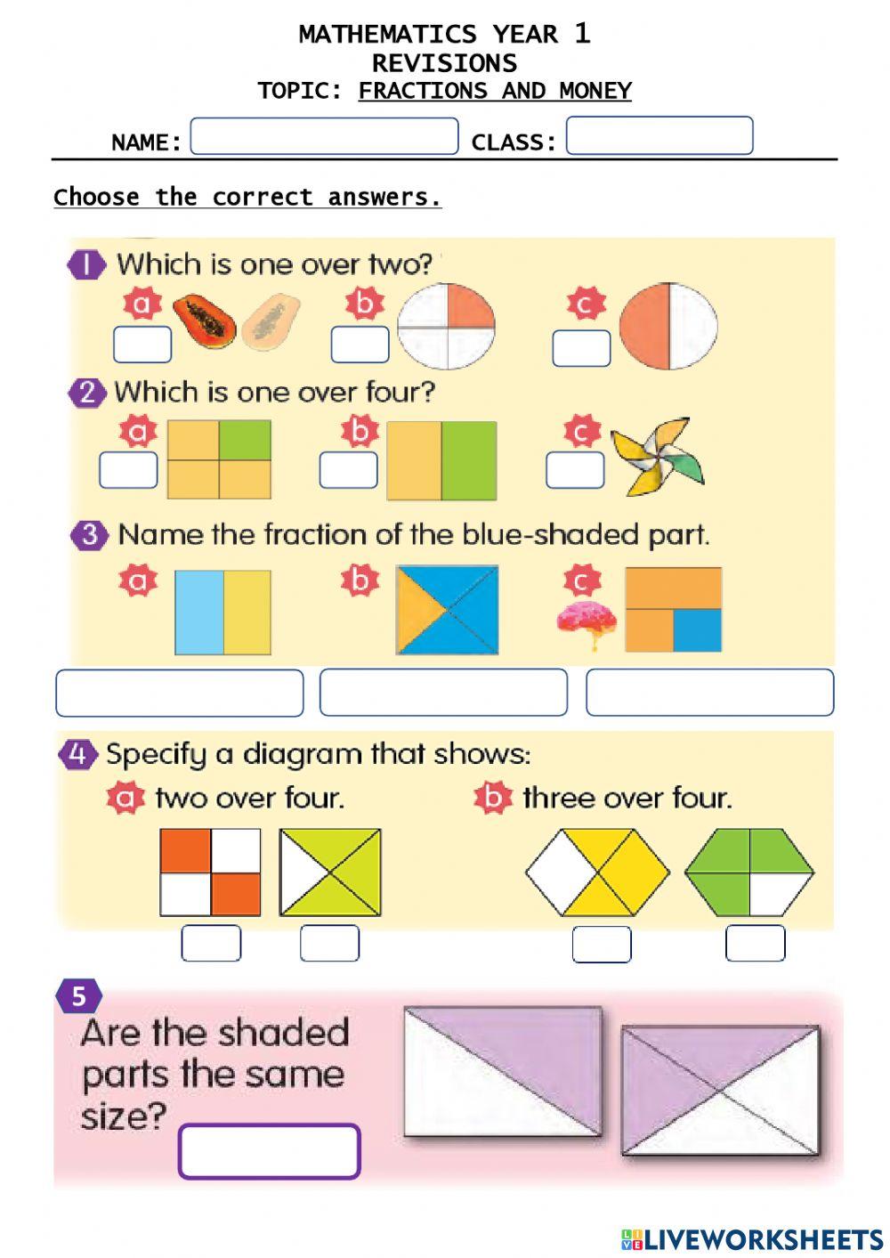 MATHEMATIC YEAR… | Free Interactive Worksheets | 6721478