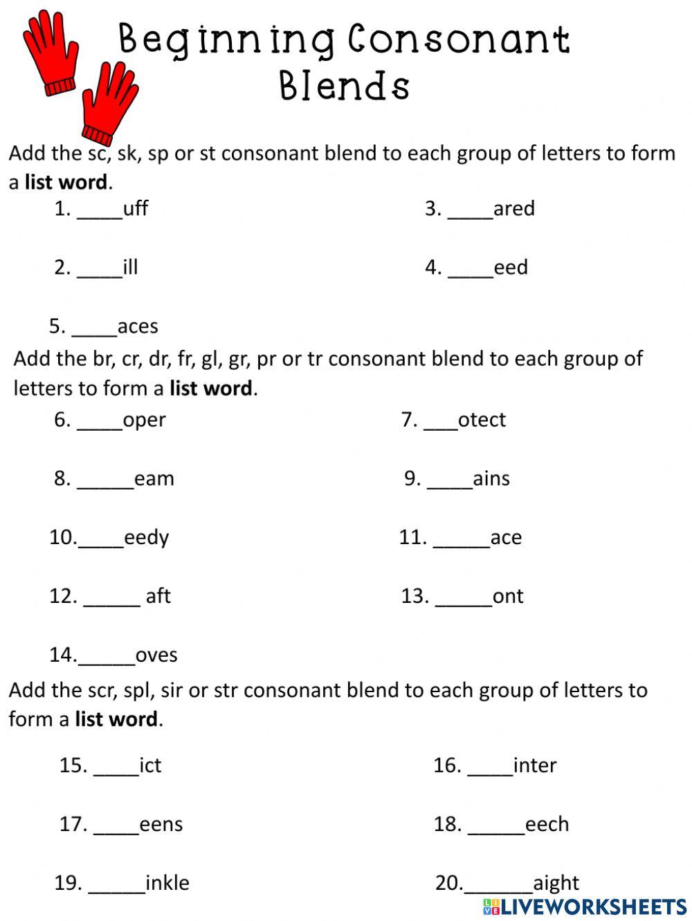 1425738 | Beginning Consonants Blends | Felicia