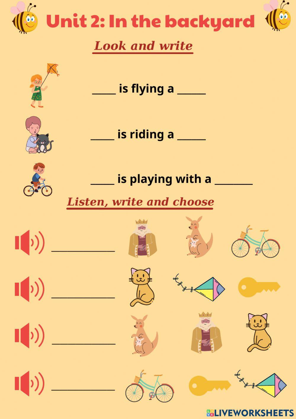 Grade 2 - unit … | Free Interactive Worksheets | 1426589