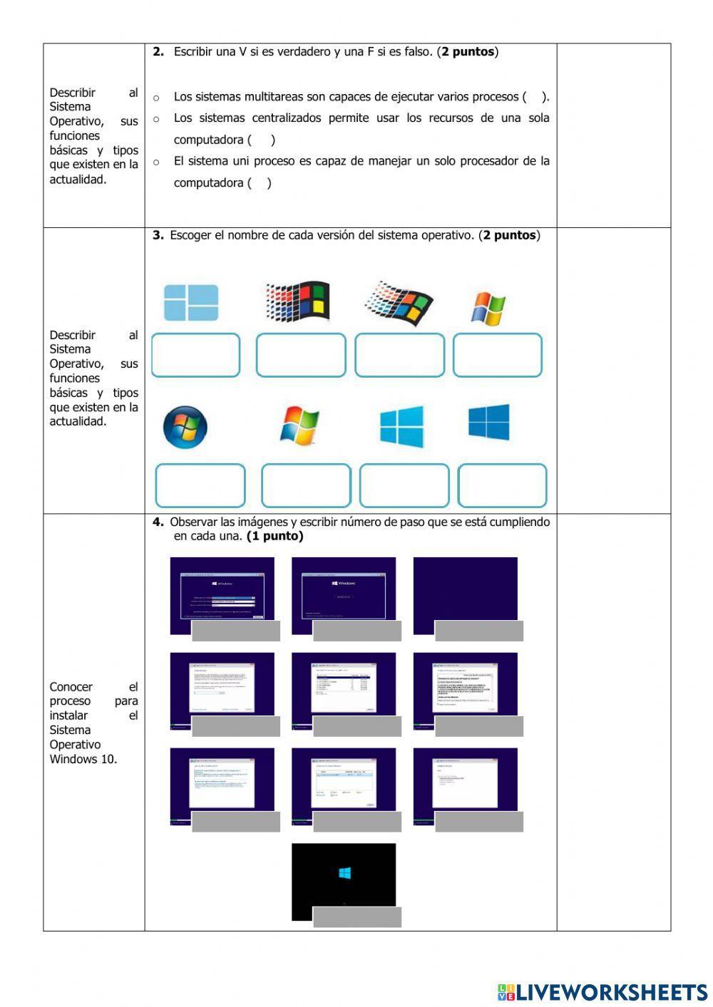 Evaluación de Computación Octavo del Tercer Parcial del Primer ...