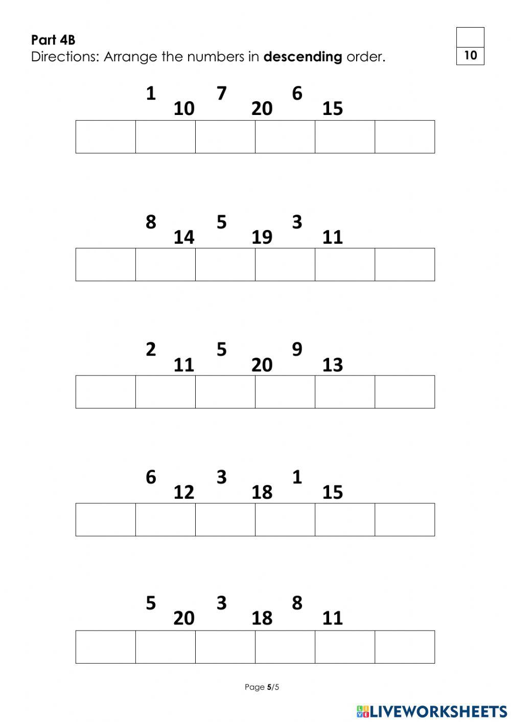 Final PA Math worksheet | Live Worksheets
