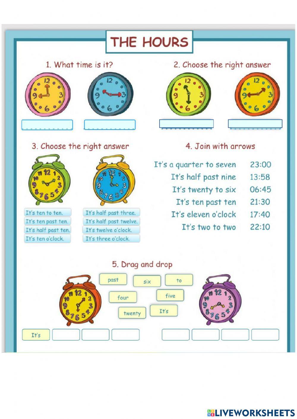 Clock 1427970 | ronald87 | LiveWorksheets