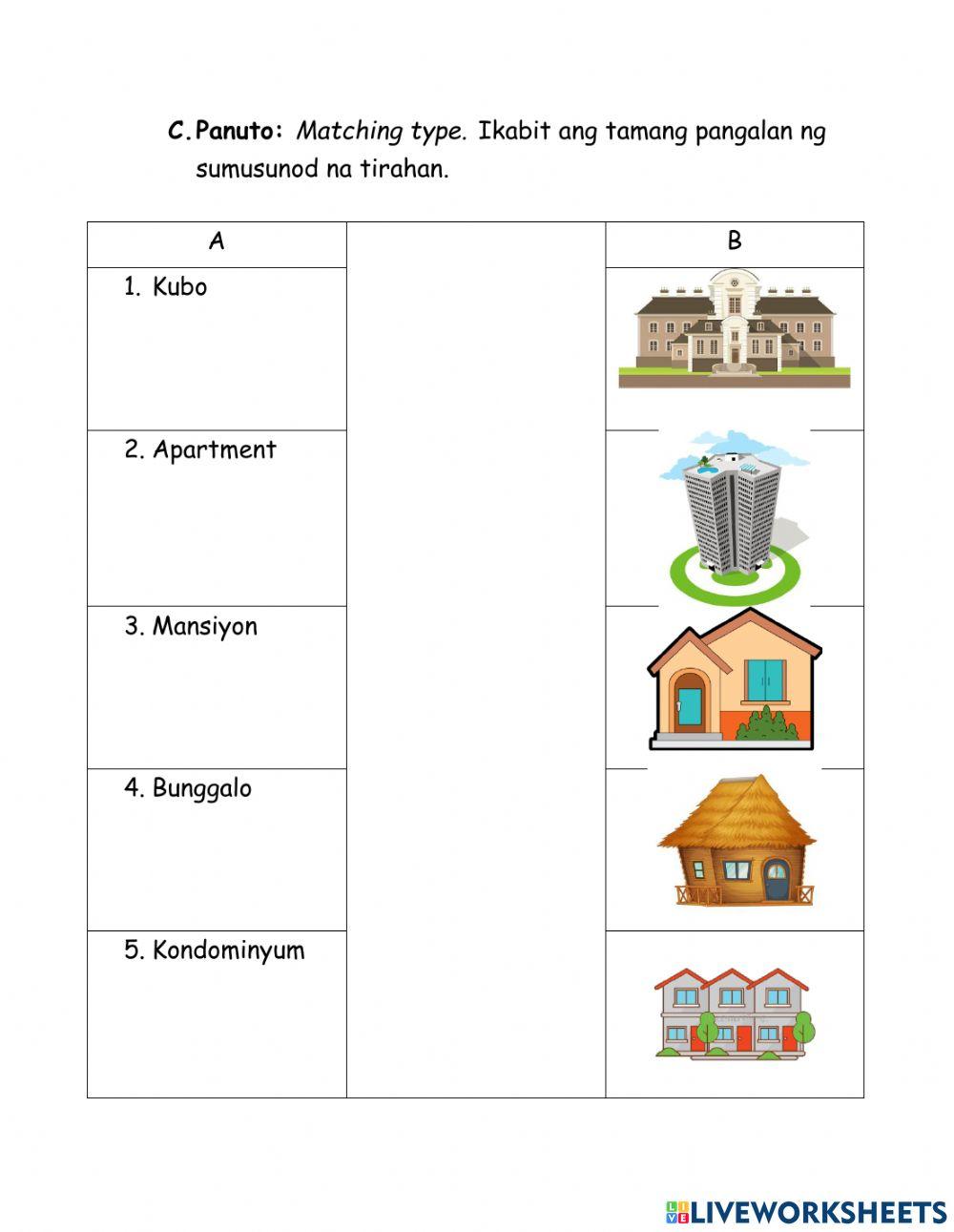 Mga Kasapi Ng Pamilya Interactive Worksheet Live Worksheets