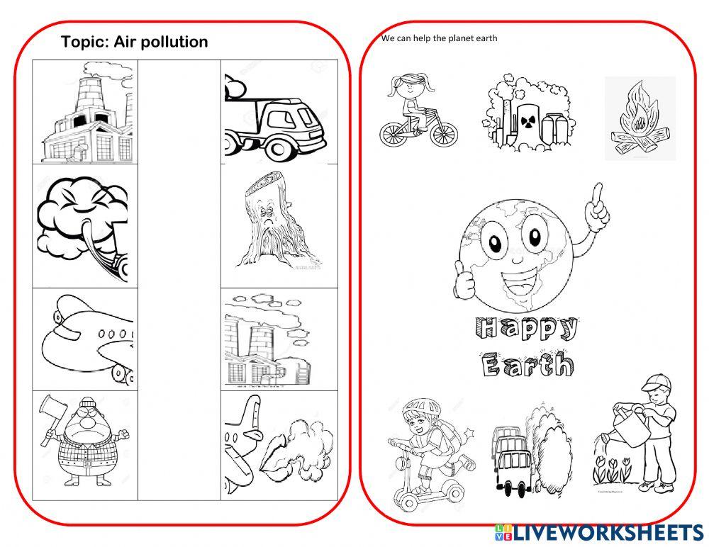 Air Pollution For Kids Worksheets Air Pollution For Kids Worksheets