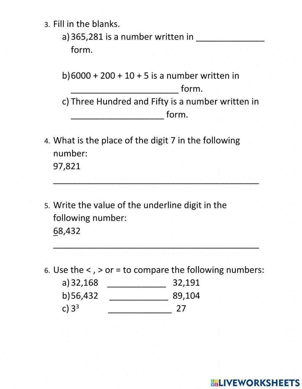 BJC Math Quiz 1 6722730 | BSTHall242 | Live Worksheets