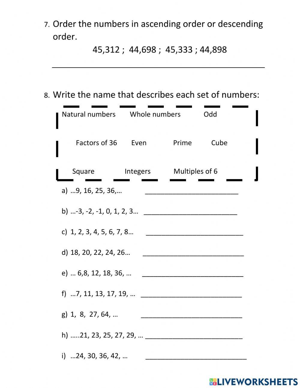 BJC Math Quiz 1 6722730 | BSTHall242 | Live Worksheets