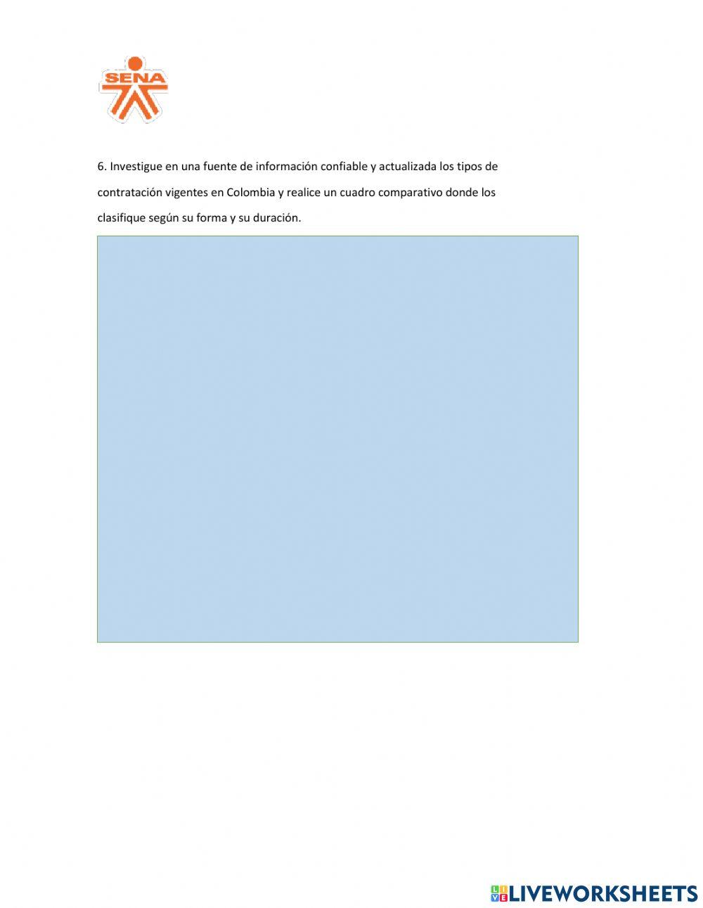 GESTIÓN DE TALENTO HUMANO ACT. AP. 12 EVIDENCIA 1 online exercise for ...