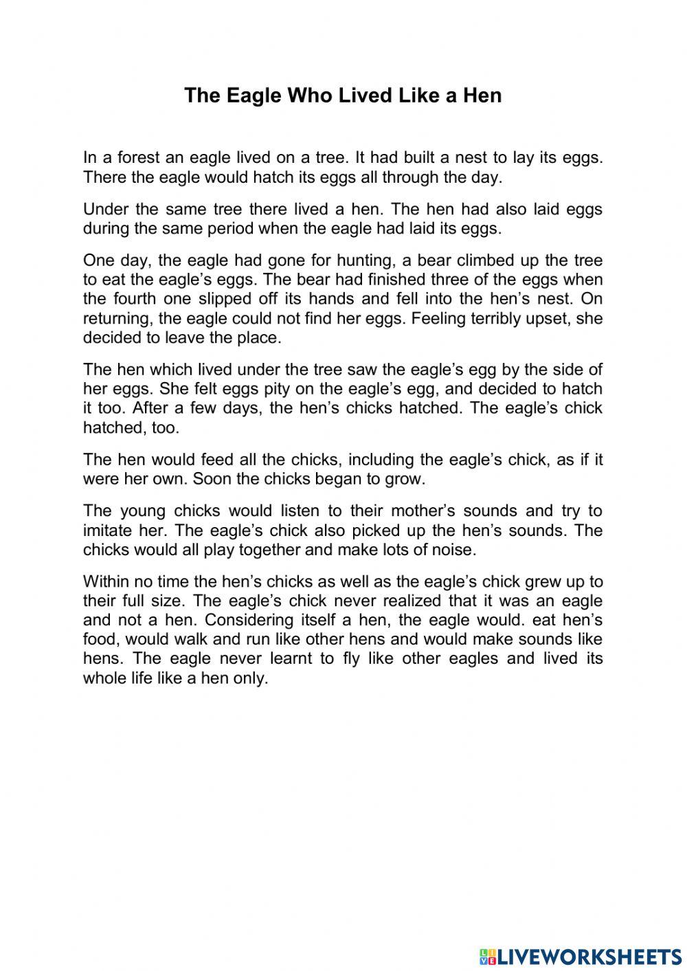 Story telling | Live Worksheets